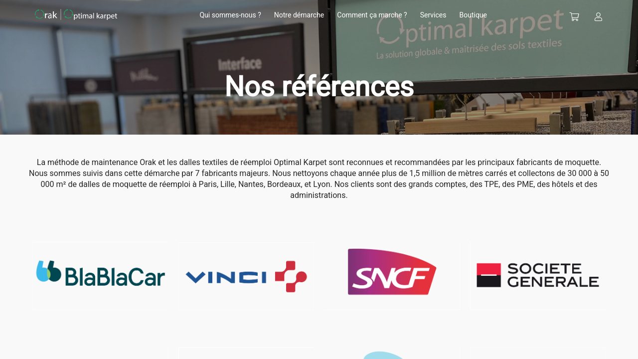 Nos références | Optimal Karpet